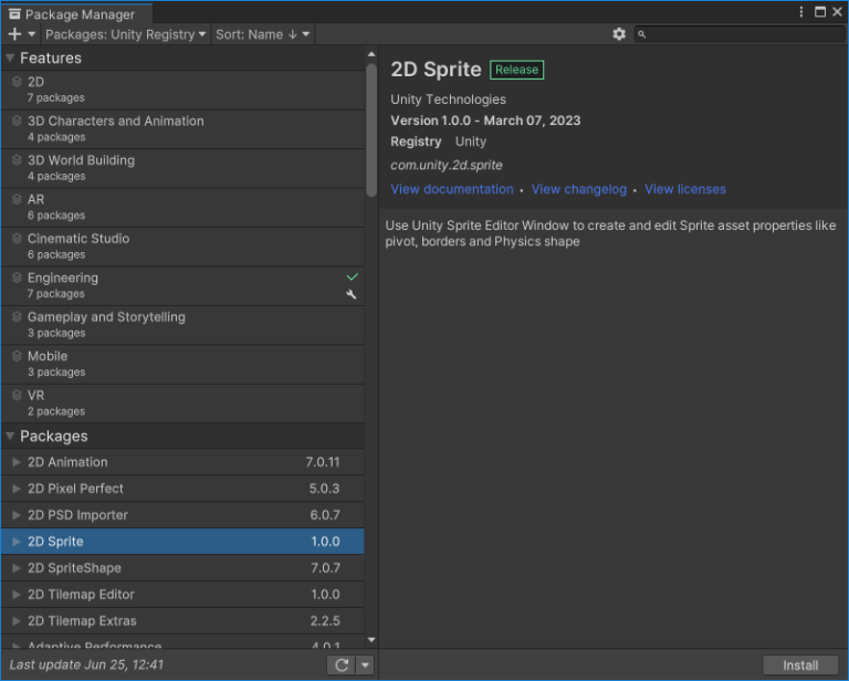 [unity]SpriteAtlas が表示されない | Unity Indies